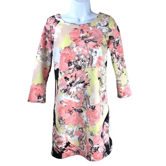 Bar III | Dresses | Bar Iii Floral Retro Style Stretch Sheath Dress M ...